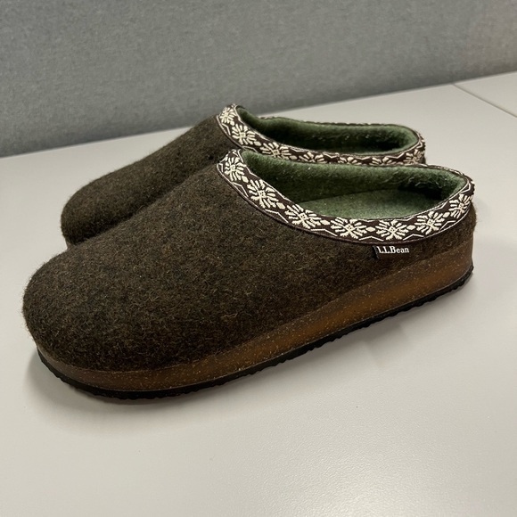 L.L. Bean | Shoes | Ll Bean Wool Slipper Clog Size 9 | Poshmark